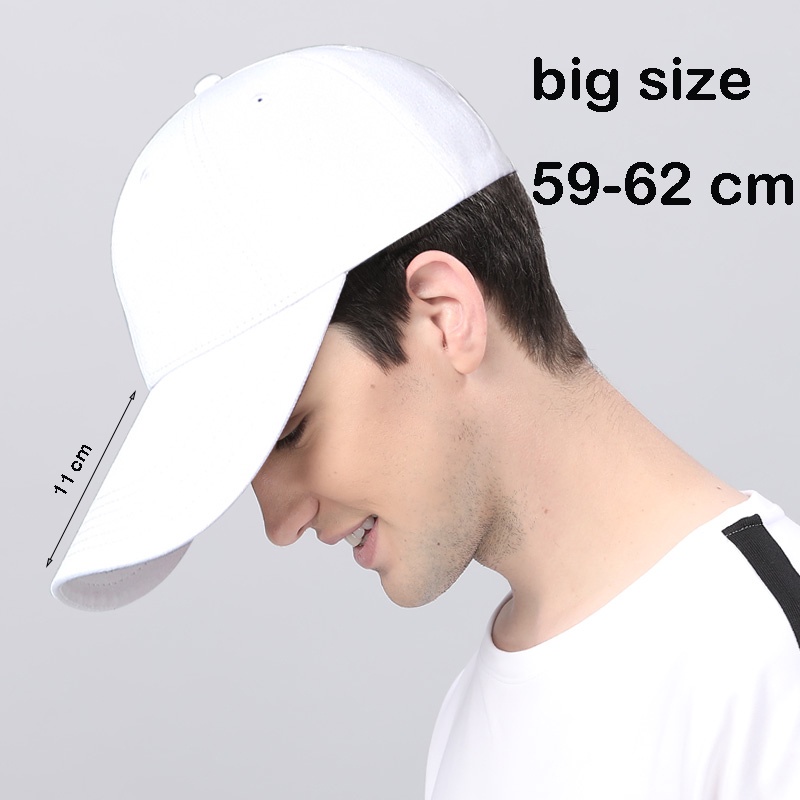 Baseball Caps 11cm long visor large head Man Big Size Causal Peaked ...