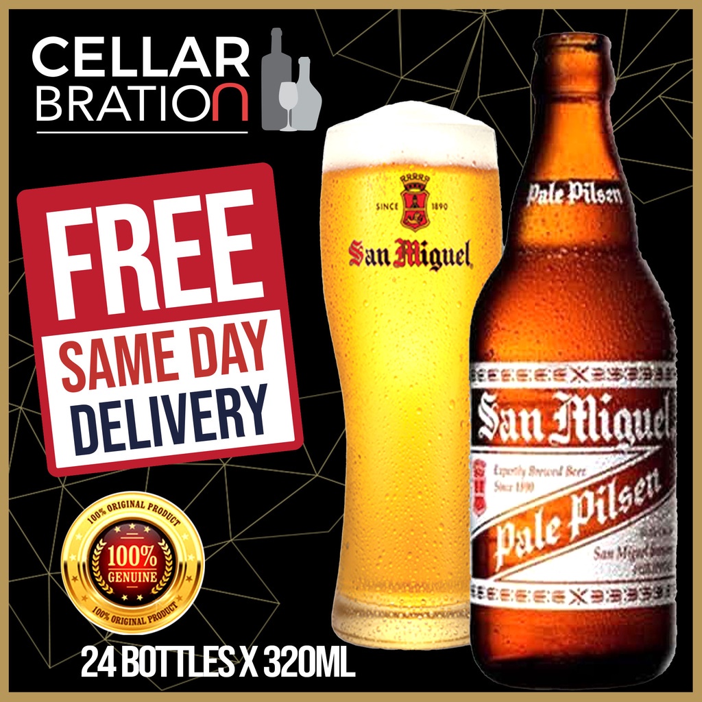 [BEST BEFORE: 19/12/2025] San Miguel Pale Pilsen Beer (24 bottles X ...