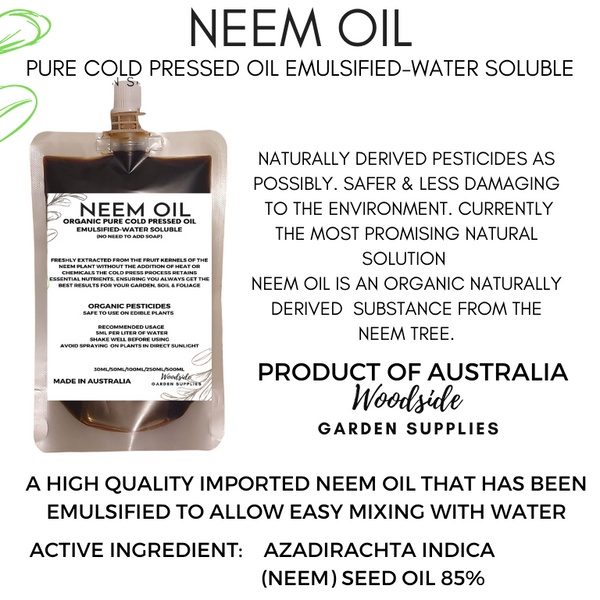 Organic Neem Oil Refill (Australia) Pure Cold Press Broad-spectrum ...