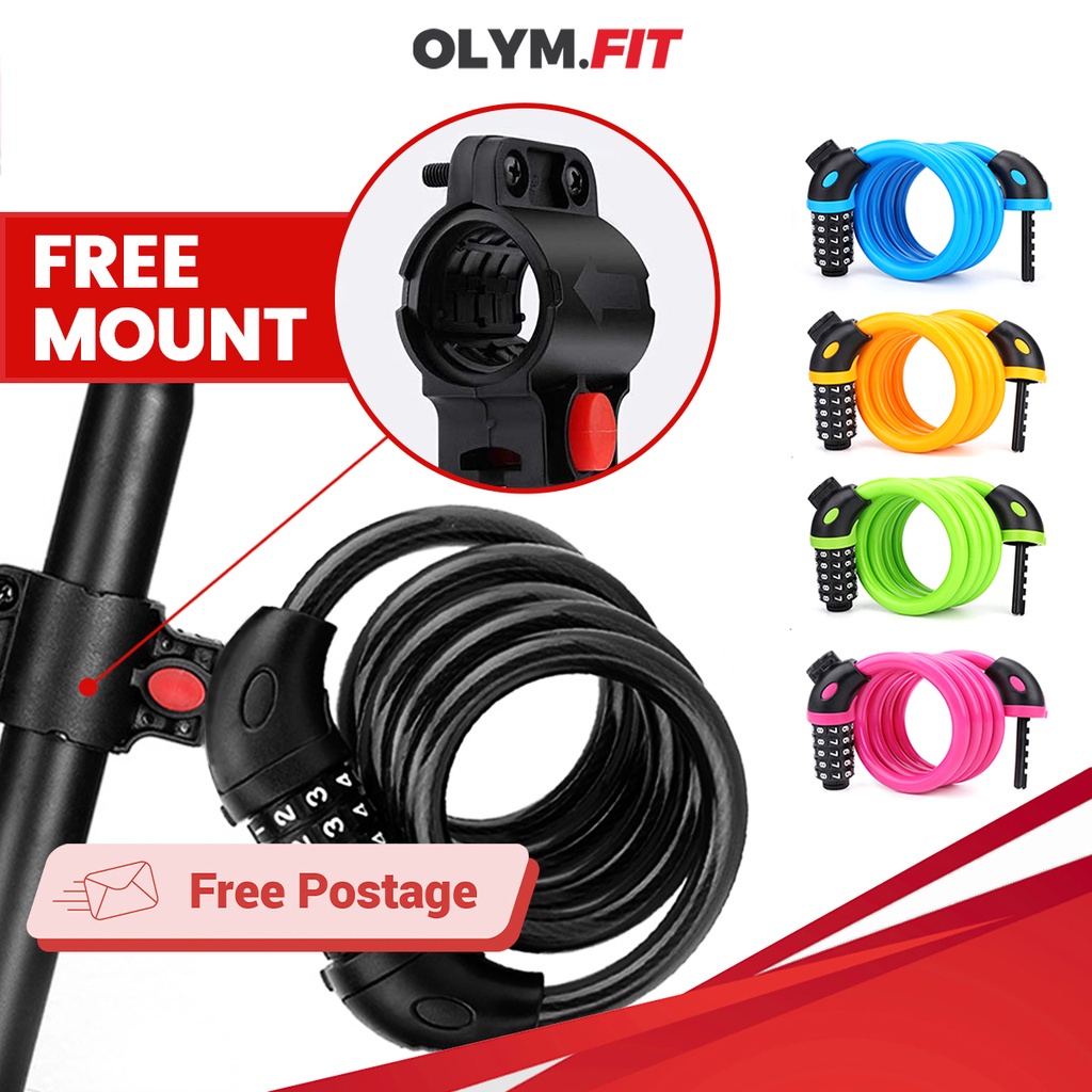Bicycle Lock Bike Lock Anti Theft Long With Combination 5 Digit Key ...