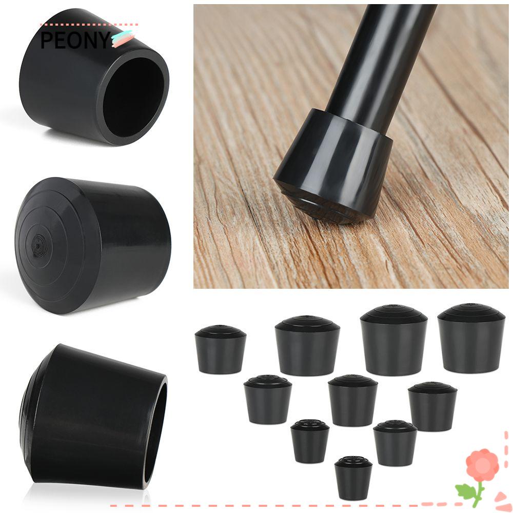 PEONIES 10pcs/pack Chair Leg Caps Rubber Leg Tip Anti-slip Pad Foot ...
