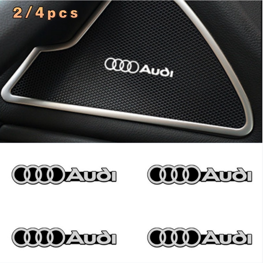 Car Audio Sticker Horn Center Console Decoration Car Sticker for Audi A4L A6L A3 Q5L Q2L Q5 Car ...