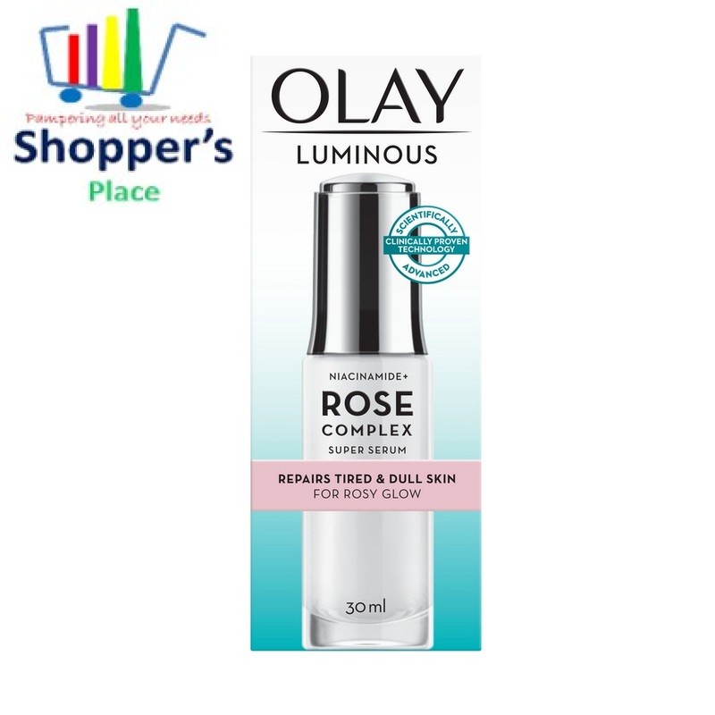 OLAY Rose Complex Super Serum (for Rosy Glow Skin + Repairs Tired & Dull Skin) 30g | Shopee ...