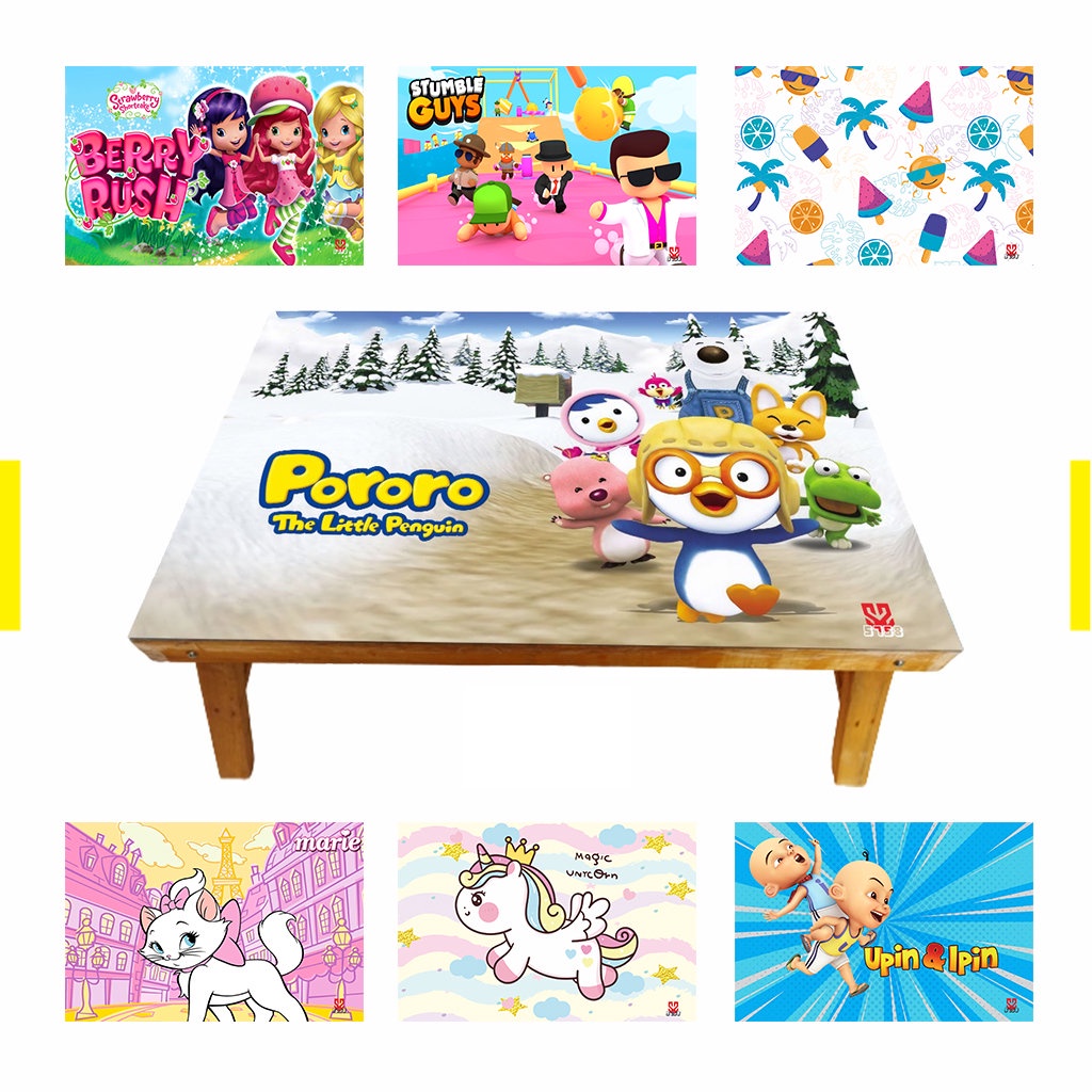 Pororo Flamingos Ice Cream Rainbow Ruby Pony Character Folding Children ...