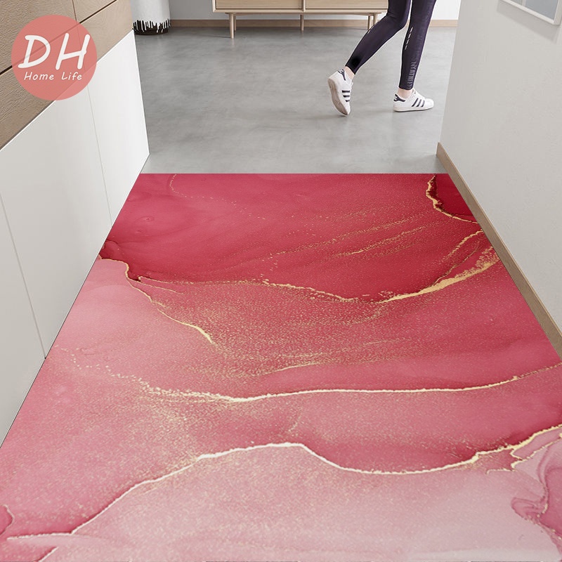 [DH Life]Colorful Luxury Pvc Floor Mat Thin Red Non Slip Entrance Door ...