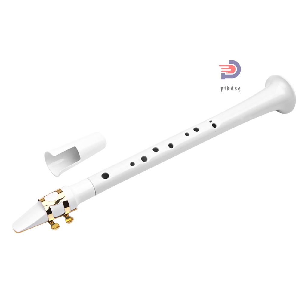 [PISG]White Pocket Sax Portable Mini Saxophone Key of C Little Plastic ...