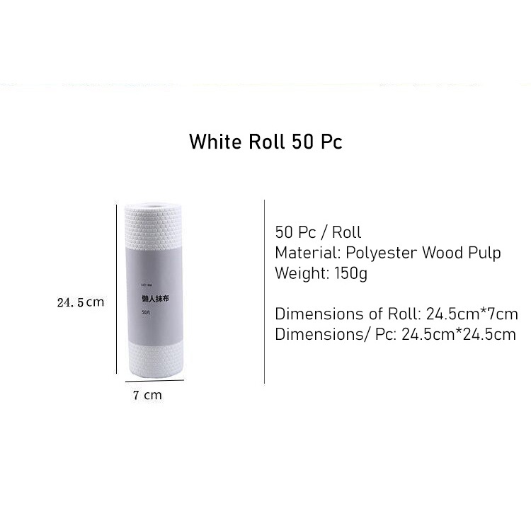 [SG Stock] Disposable Kitchen Towel Paper Roll/Packet 50 pcs /80 pcs ...