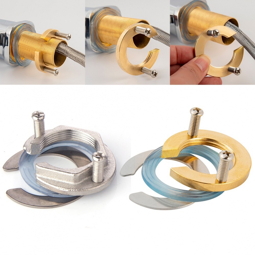 Sturdy Tap Faucet Fixing Fitting Kit with Copper Nuts and Fixed Pipes ...