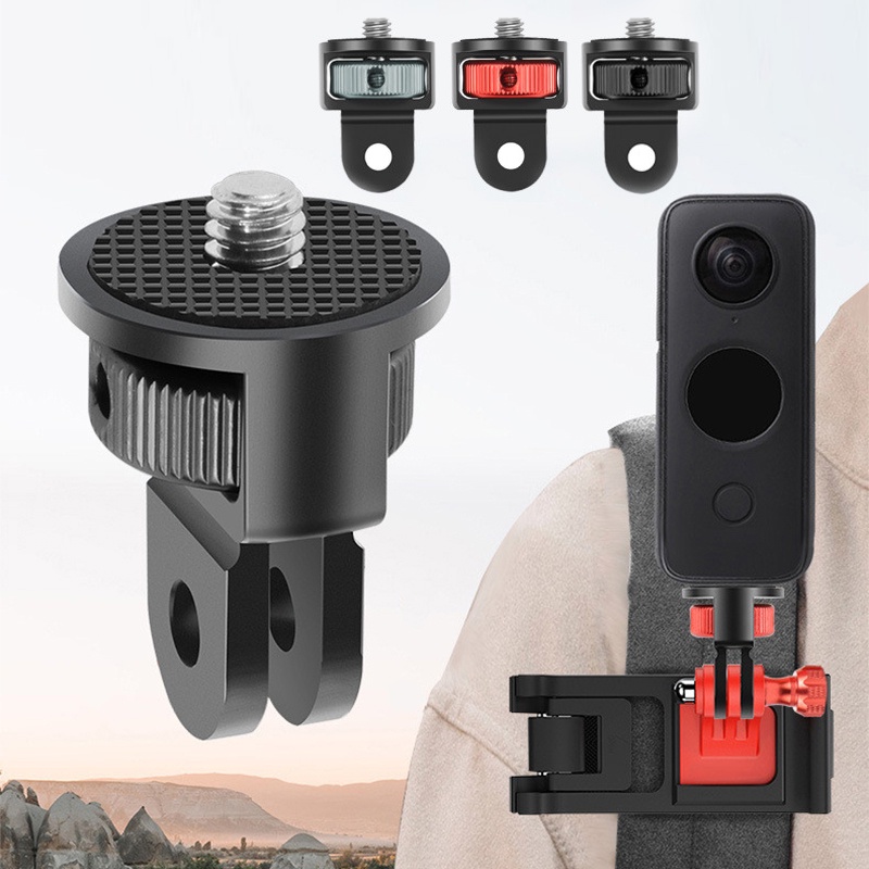 【konouyo】Aluminum 1/4 inch Screw Tripod Adapter 360Rotating Mount ...