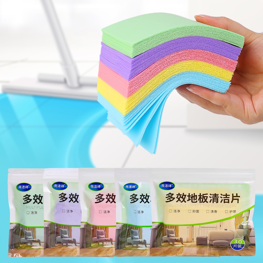 30pcs Multi-Effect Concentrated Soluble Floor Cleaning Sheet / Tile ...