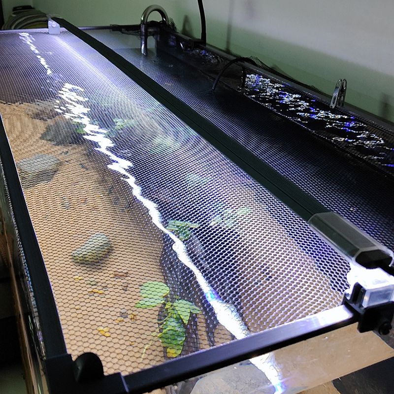 Turtle Anti Escape Net Fish Tank Diy Aquarium Net Cover Magnetic ...