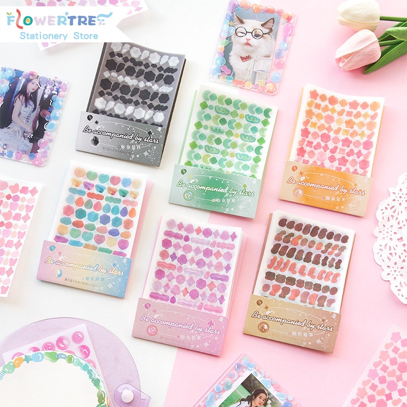 10 Pcs Star Bubble Stickers Journal Scrapbook Decor Sticker | Shopee ...