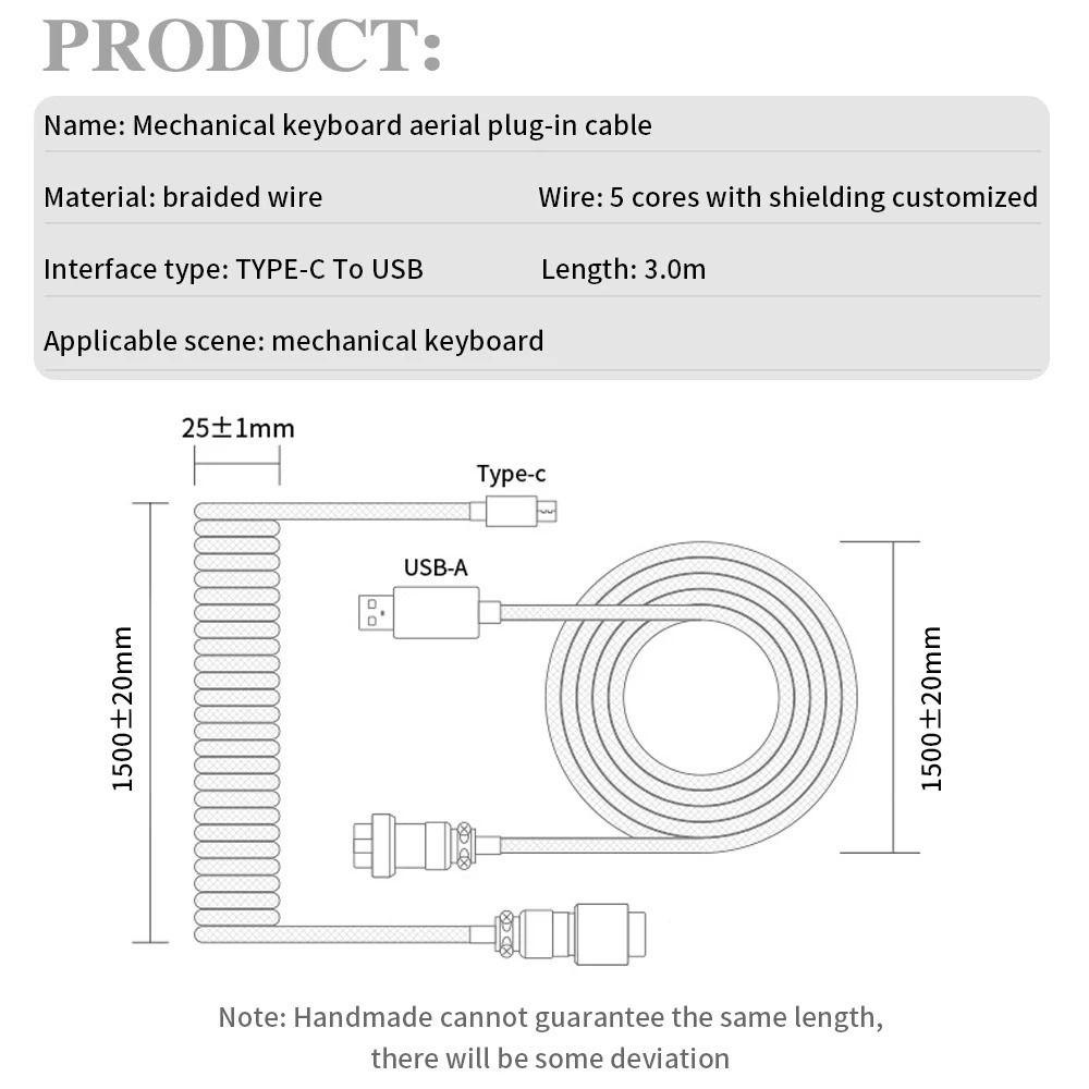 ALANFY Mechanical Keyboard Cable Desktop Computer Gaming Keyboard Usb ...