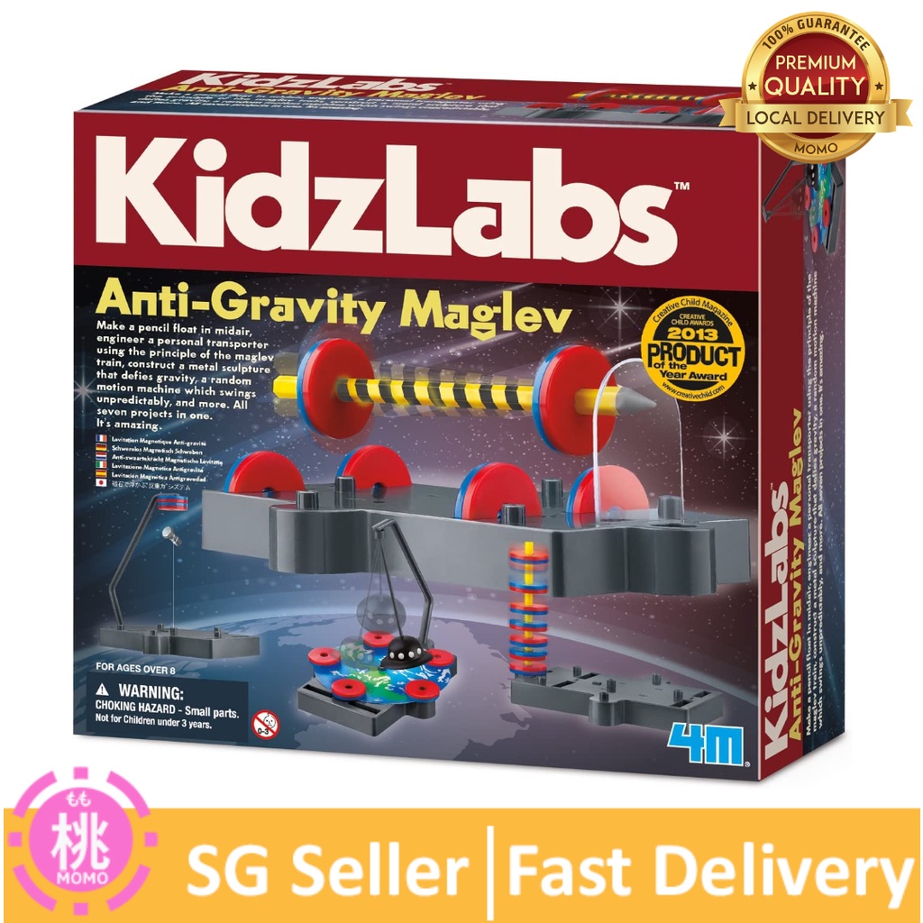 4M Kidzlabs Anti Gravity Magnetic Levitation Science Kit - Maglev ...
