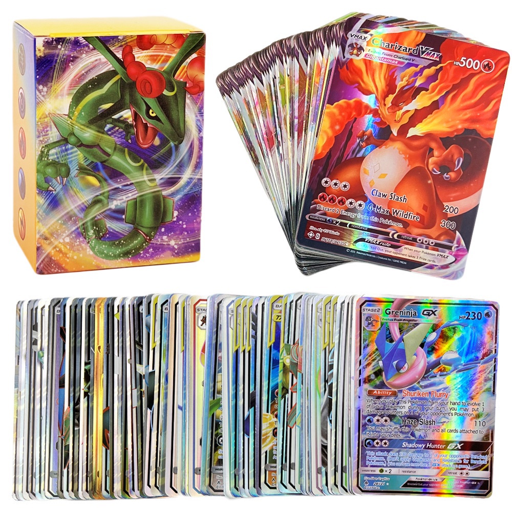 100pcs Vmax Card Charizard Vmax English Trading Cards | Shopee Singapore