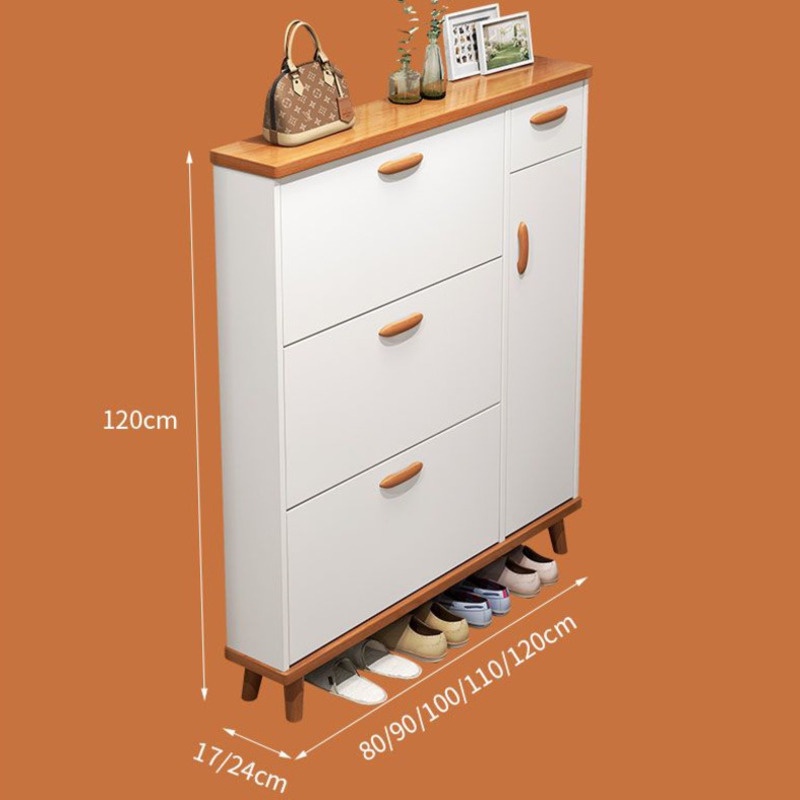 YOUNAL Shoe Cabinet Scandinavian Flip-flop Entryway Cabinet Small ...