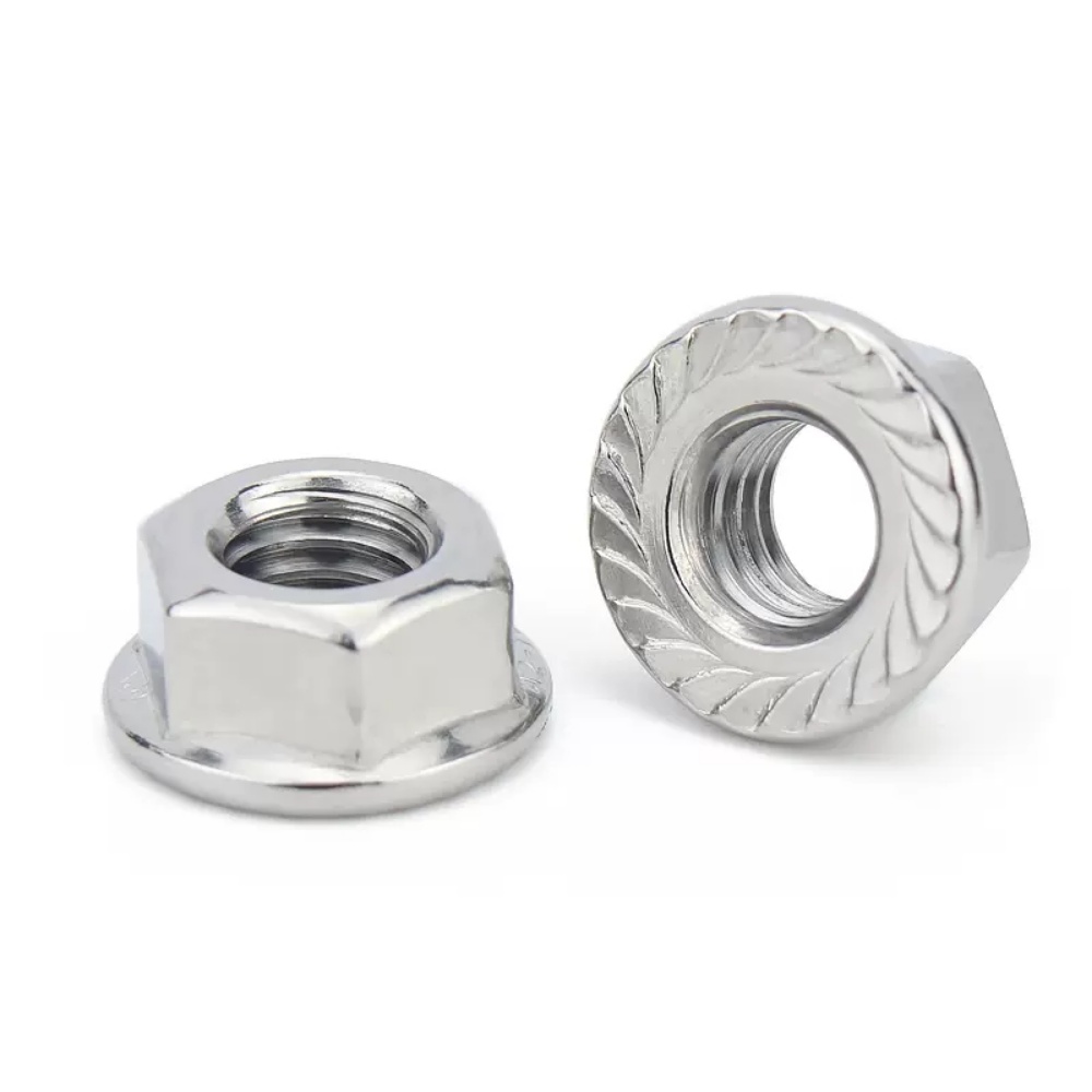 [Quick Shipment-] 304 Stainless Steel Hexagon Flange Nut M3/M4/M5/M6/M8 ...