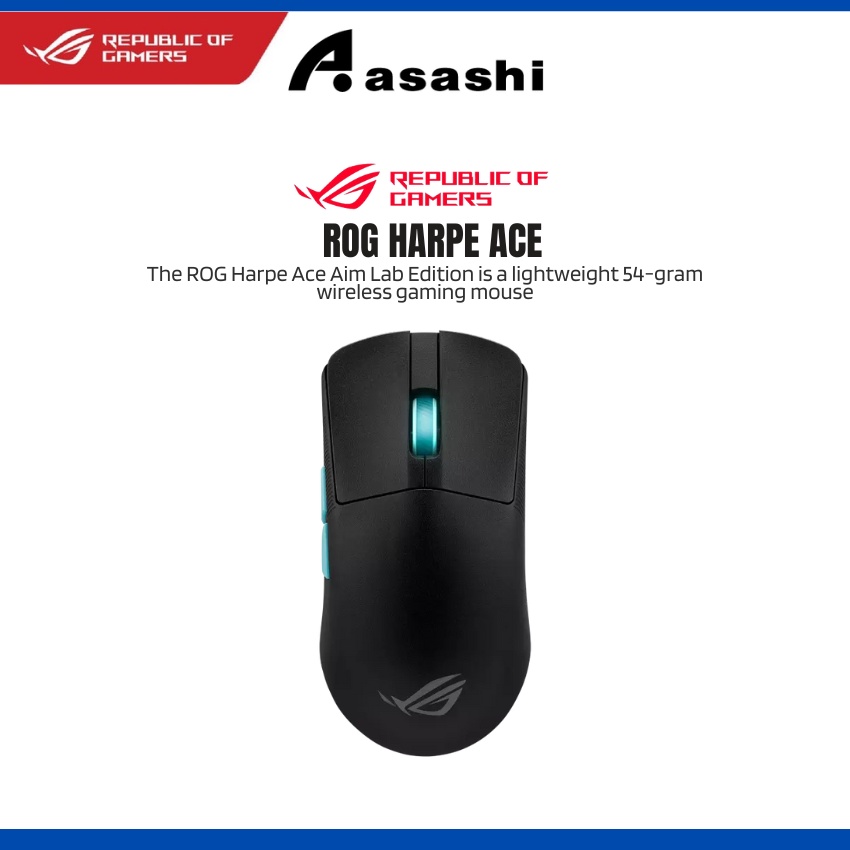 ROG Harpe Ace Aim Lab Edition Wireless Gaming Mouse 54-gram ROG ...