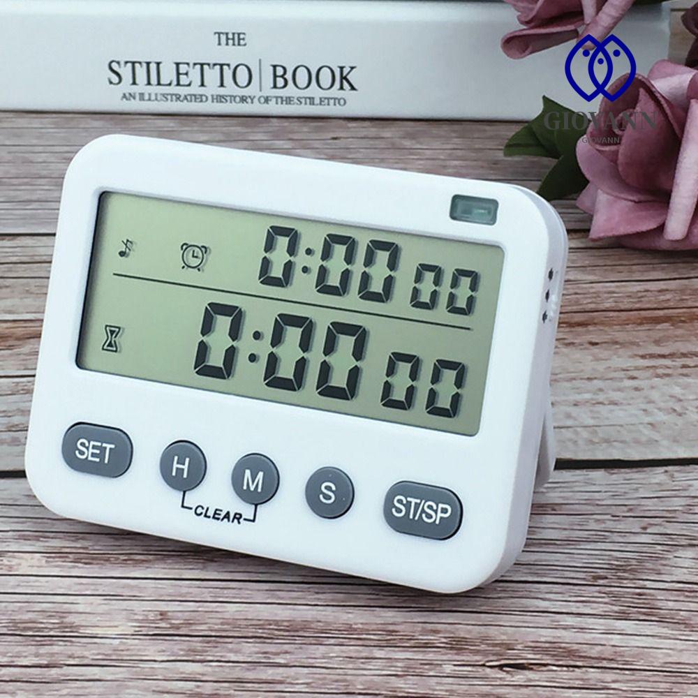 GIOVANNI Timer, Vibration Silent Kitchen Timer, LCD Dual screen ...