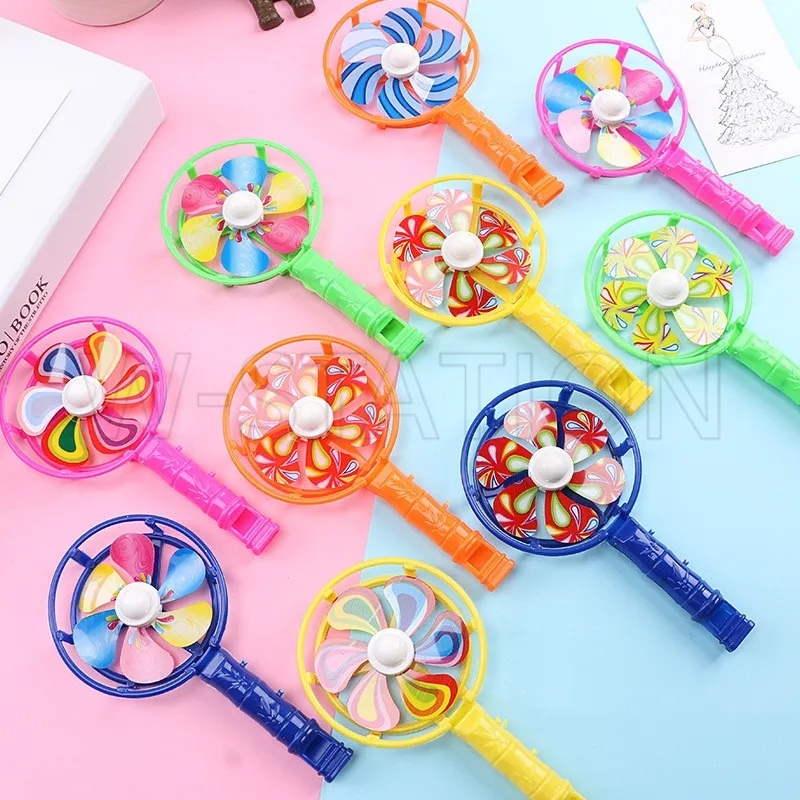 Creative Mini Whistle Windmill / Plastic Windmill Toy / Fun Whistle Fan ...