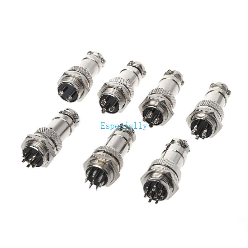 ESP Aviation Plug Male Female Wire Panel Metal Connector 16mm 2 3 4 5 6 ...
