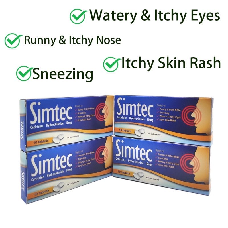 Simtec Tablets 10's Exp 10/2025 | Shopee Singapore