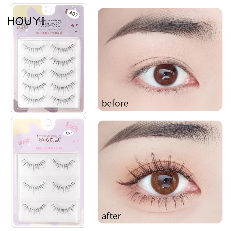 Soft Lightweight Handmade Natural Fiber Comic Eyelashes/ Little Devil ...
