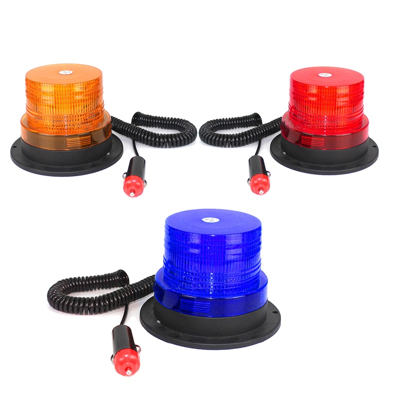 Magnetic 12V-24V Car LED Strobe Warning Light Red Blue Yellow Emergency ...