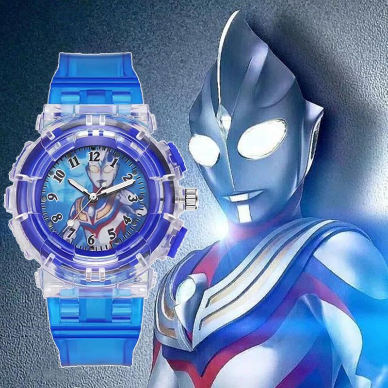 Ultraman LED Jam Kanak Lelaki Jam Tangan Budak Waterproof Kids Watch ...