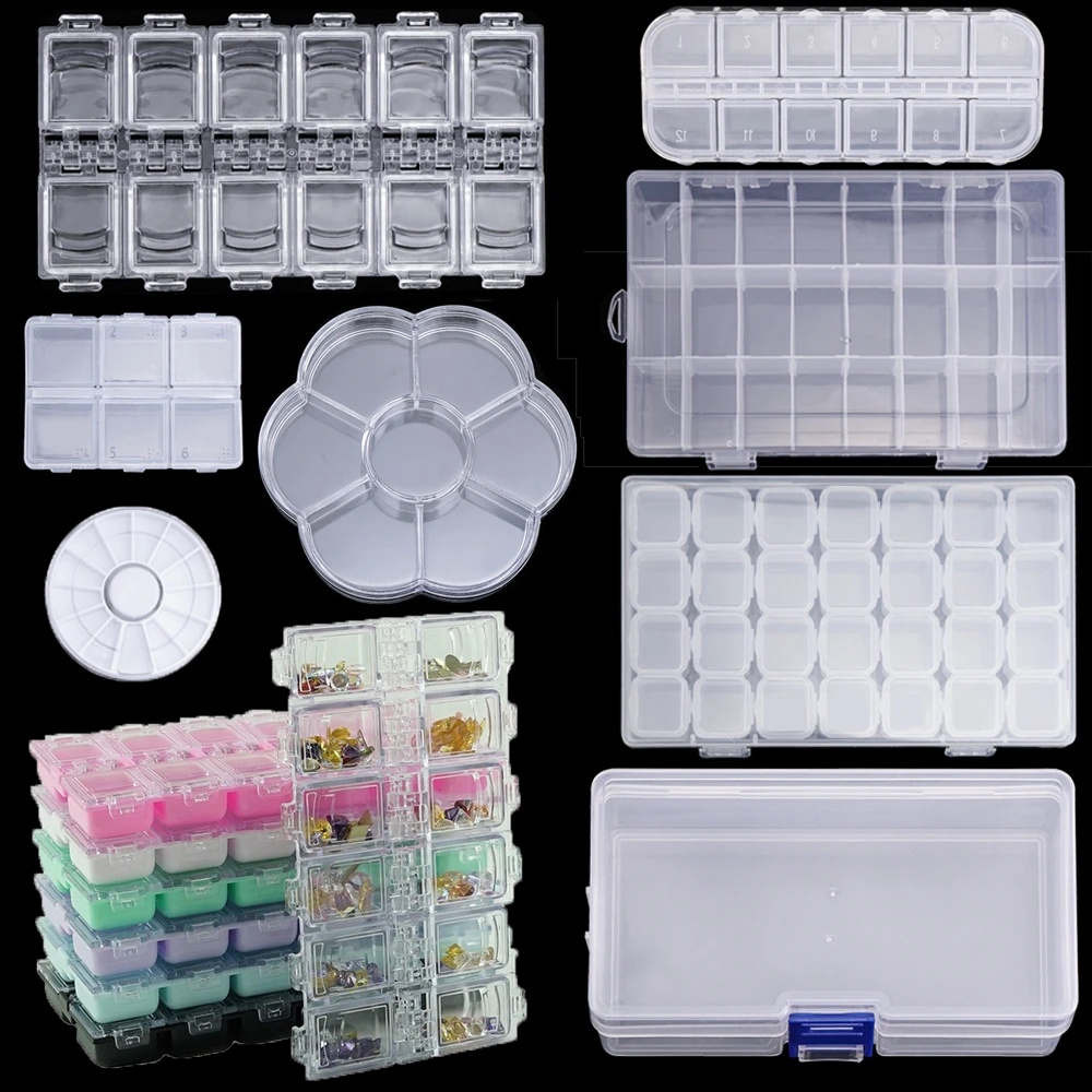Multi-size Plastic Adjustable Manicure Storage Box / DIY Jewelry ...