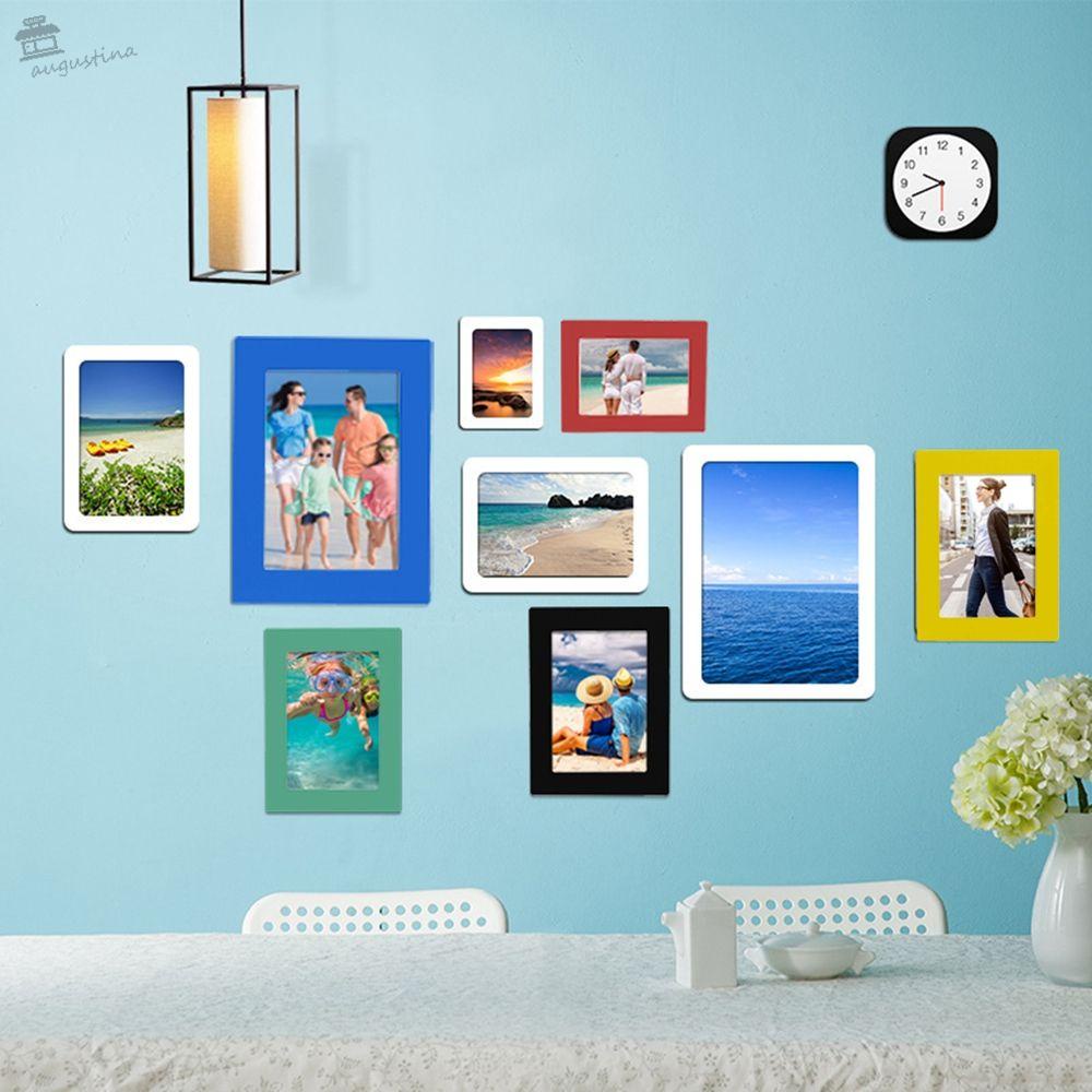 AUGUSTINA DIY Photo Frame Colorful Gifts Picture Frames Magnetic For ...