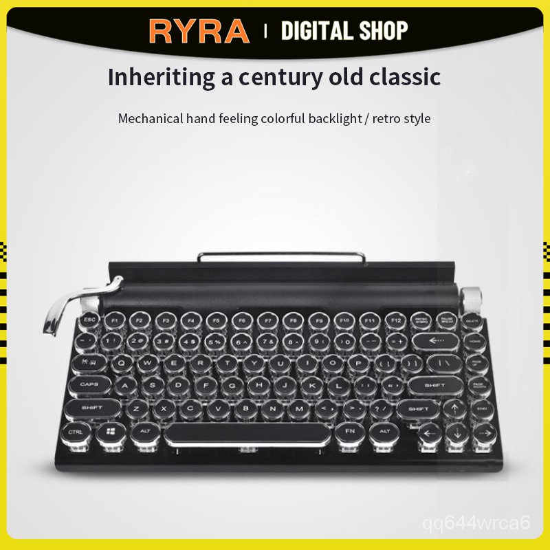 Dot Retro Typewriter Mechanical Keyboard Punk Keycap Mobile one Tablet ...