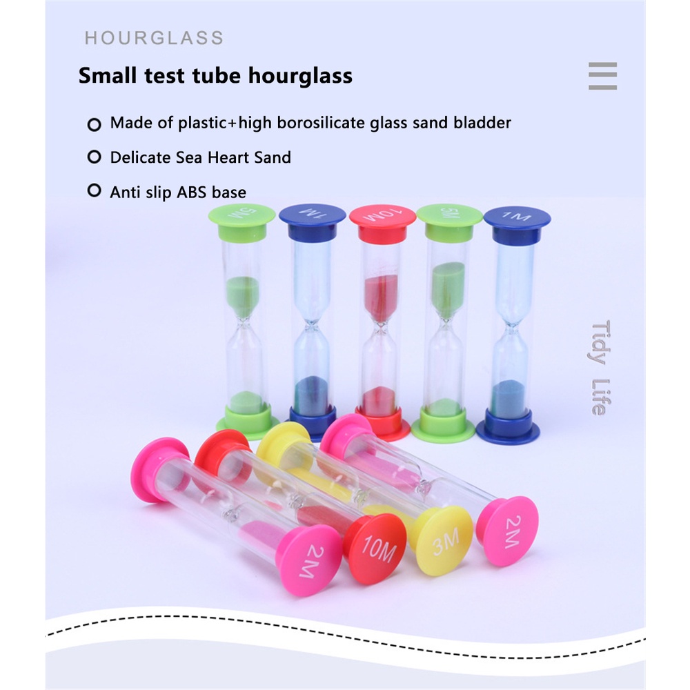Sand Timer Assortment Plastic Hourglass Timer Colorful Sandglass ...