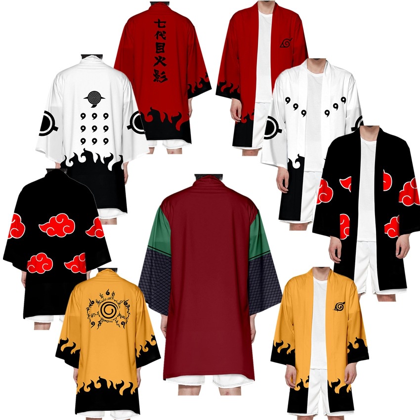 NARUTO Cosplayer Cosplay Costumes Kimono Haori Jacket Teens Cloak ...