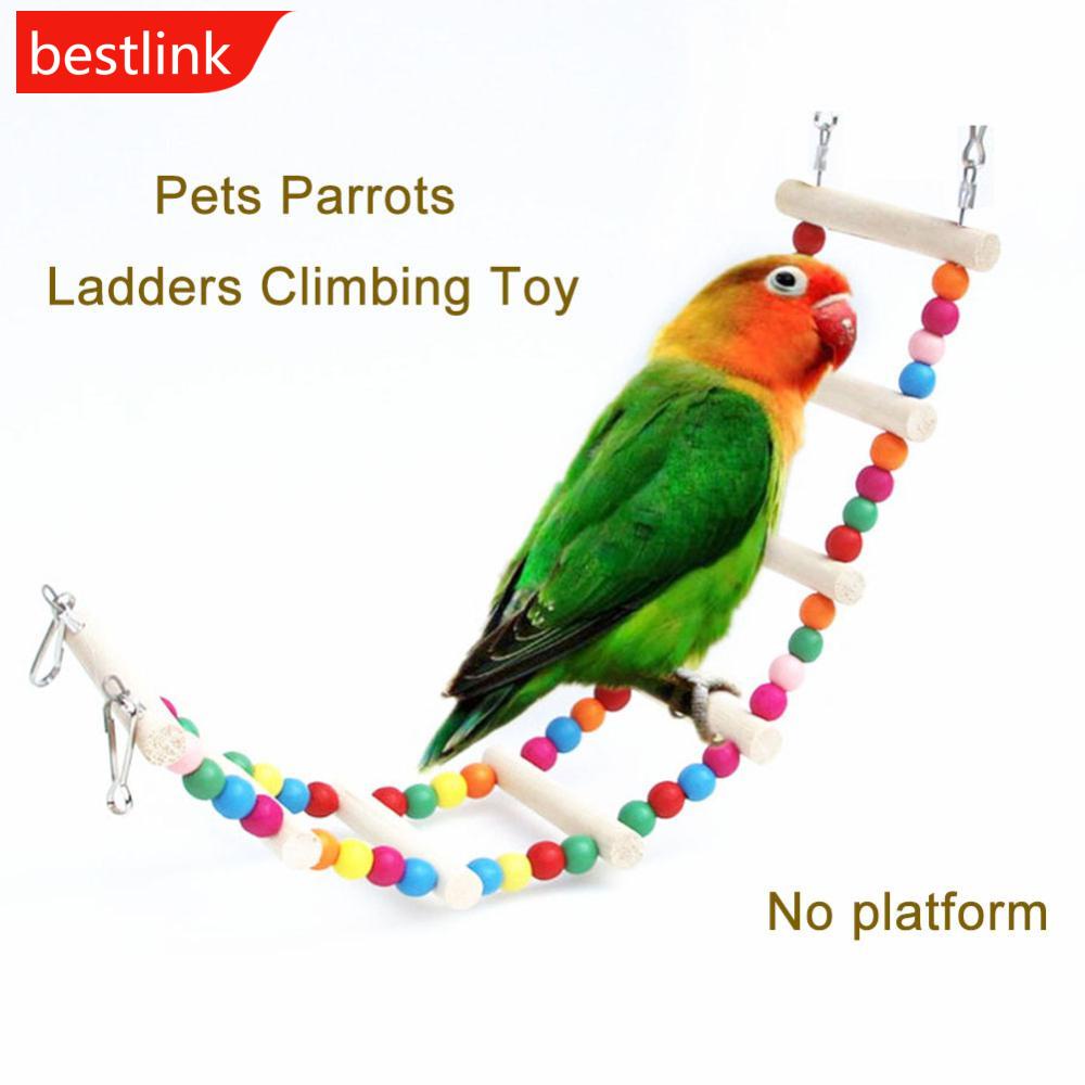 BESTLINK Birds Pets Parrots Ladders Climbing Toy Hanging Suspension ...