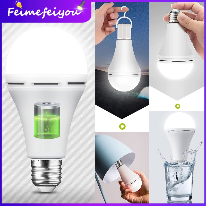 Emergency Led Light Bulb E27 Rechargeable Bulbs Outdoor Waterproof ...