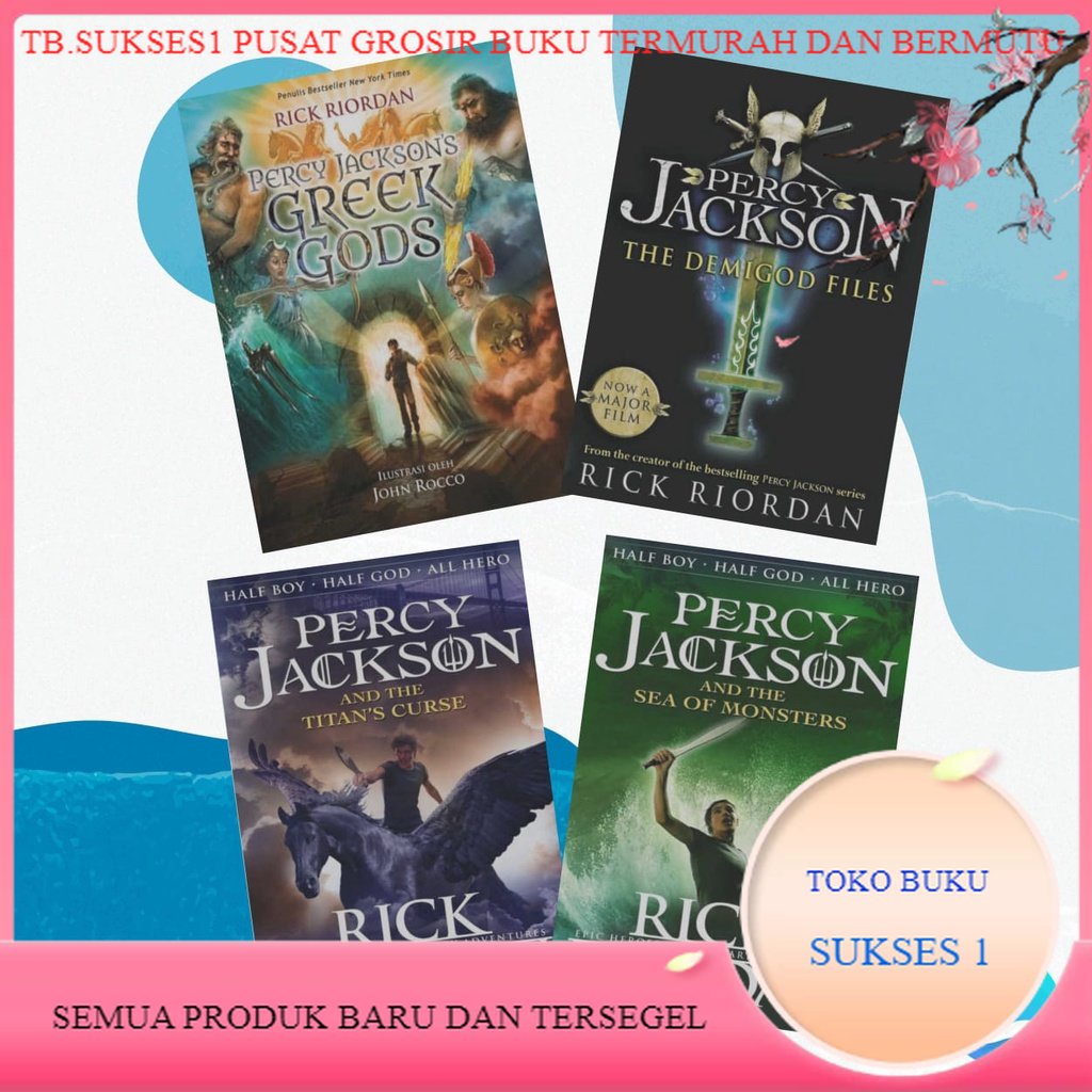(English) Percy Jackson Series Complete Books Collection Rick Riordan ...