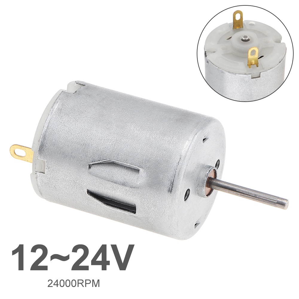 R280 DC Motor 12-24V 24000RPM High Speed Micro Motor for DIY Toys Mini ...