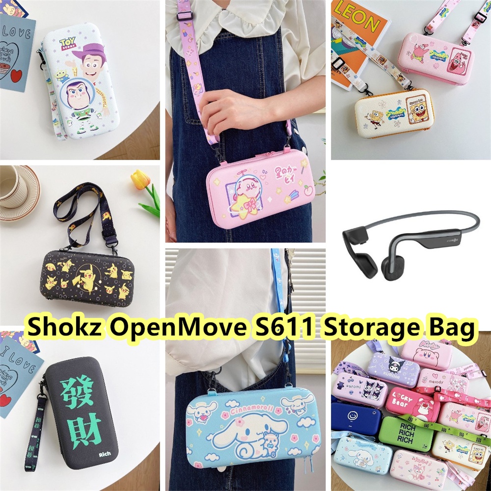 For Shokz OpenMove S611 Bone Conduction Headphones Case Niche Cartoon ...