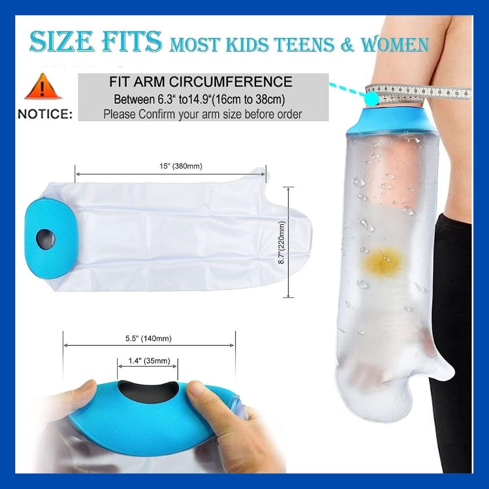 LOCAL Kids Arm Injury Bath Shower Waterproof Cast Cover Watertight ...
