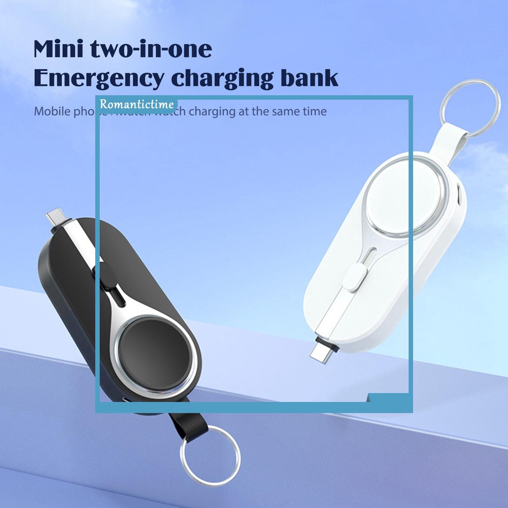 Romantic 2000mAh Mini Power Emergency Pod Keychain Power Bank Wireless ...