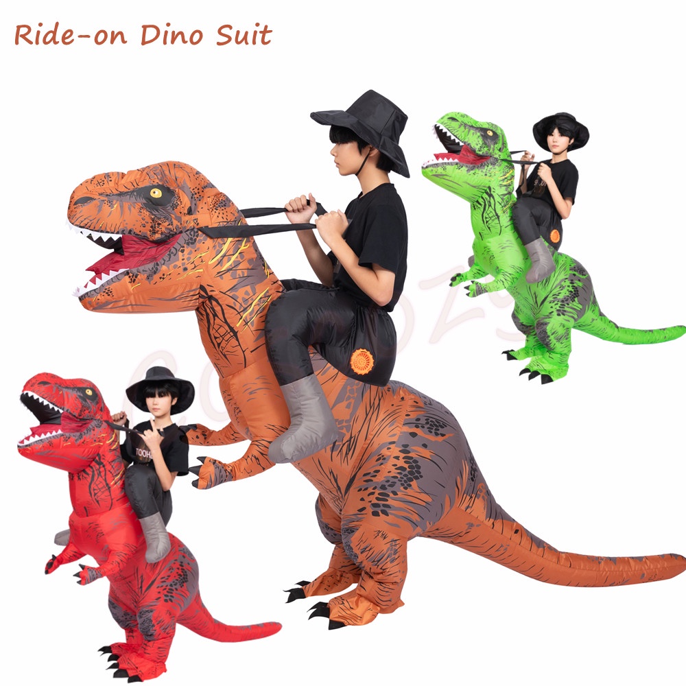 Dinosaur Inflatable suit Adult Ride on Dino Costumes Cosplay Fancy ...