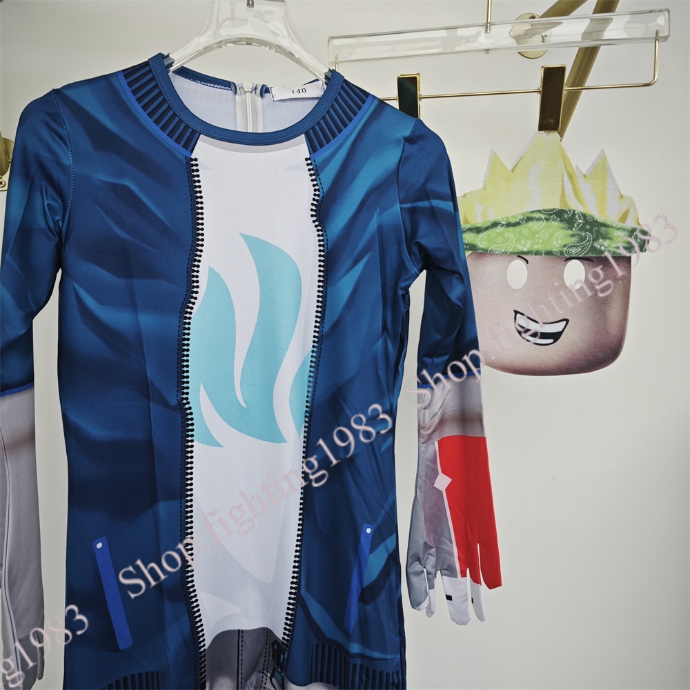 ROBLOX Cosplay Costume for Kids Boy ROBLOXS Bodysuit Mask Terno for ...