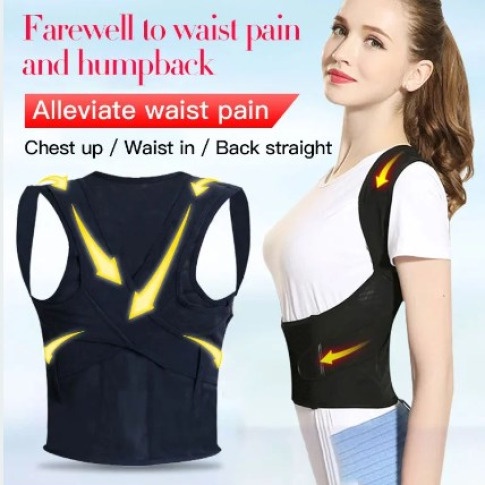 Posture Corrector Adjustable Back Support | Shopee Singapore