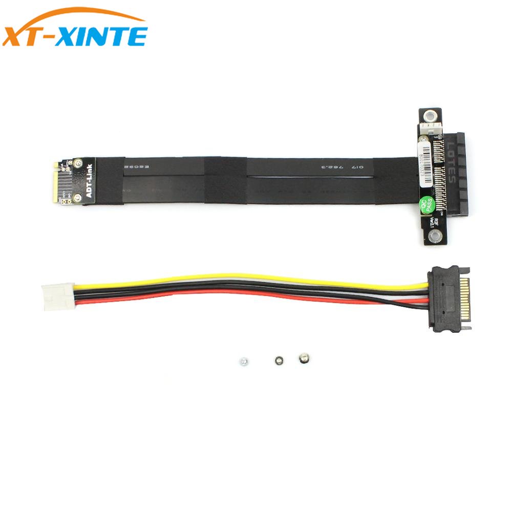 Riser PCIe x4 3.0 PCI-E 4x To M.2 for NGFF for NVMe M Key 2280 Riser ...
