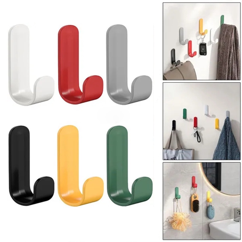 3Pcs Multi-purpose Wall Organizer Hook Behind-door Key Cloth Hanger ...