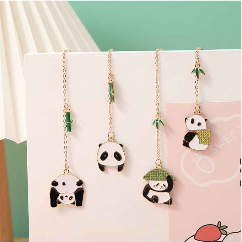 1P Creative Cartoon Panda Folder Bookmark Cute Personalized Bookmarks ...