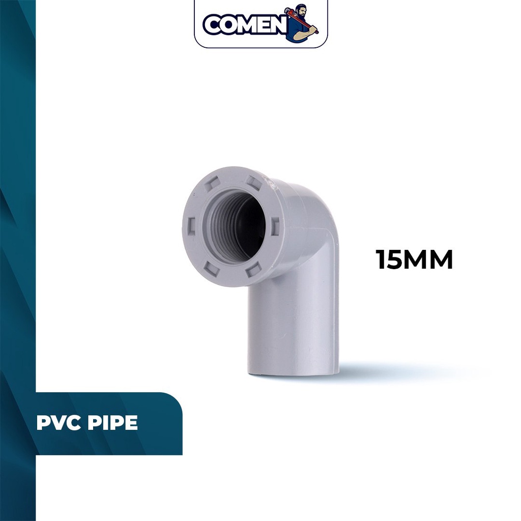PVC P/T Elbow 15mm Pipe Fitting Joint Accessories PVC Connector Elbow ...