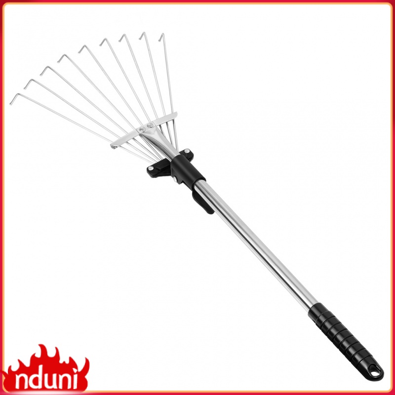 1 Pc Adjustable Leaf Rake Garden Rake Telescopic Leaf Rake Shrub Rake ...