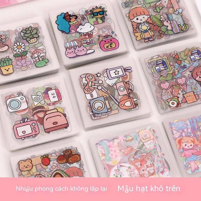10 Sheets Non-Repetitive Stickers Handbook Stickers Cute Unique Anime ...